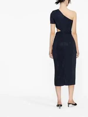 SELF-PORTRAIT Cut-out Midi Dress - Blue