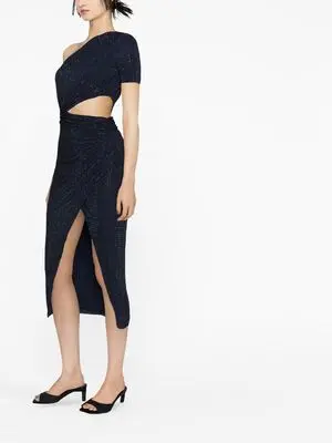 SELF-PORTRAIT Cut-out Midi Dress - Blue