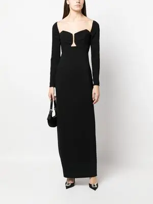 Roland Mouret Long-sleeved Maxi Dress