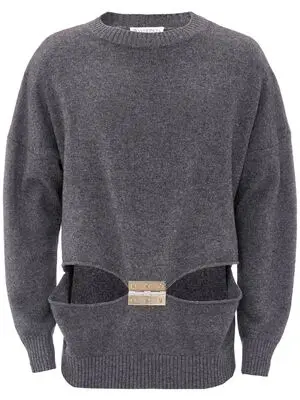 JW Anderson Hinge-embellished Cut-out Jumper