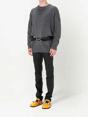 JW Anderson Hinge-embellished Cut-out Jumper