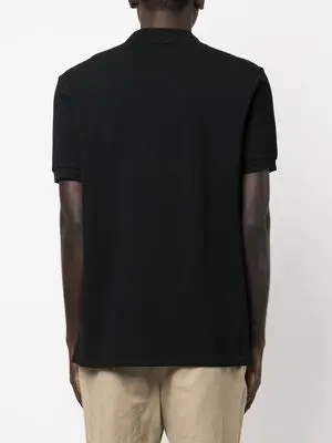 Paul Smith Logo-patch Short-sleeve Polo Shirt - Black