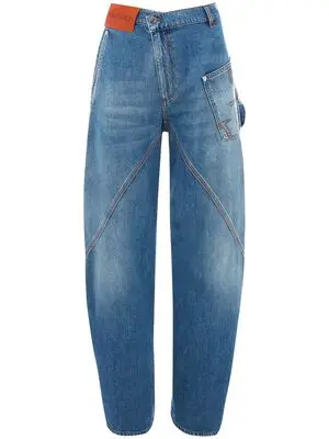 Jw Anderson Whiskering Jeans For Women