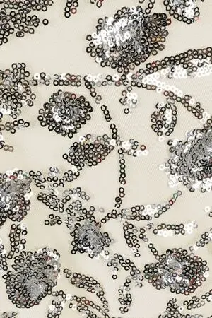 SELF-PORTRAIT Sequin-embellished Tulle Midi Dress