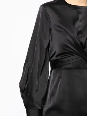 Staud Crosshill Satin Mini Dress