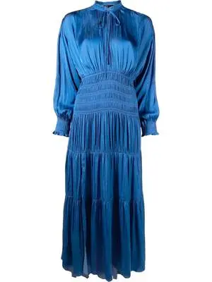 Maje Smocked Waist Mid-length Dress