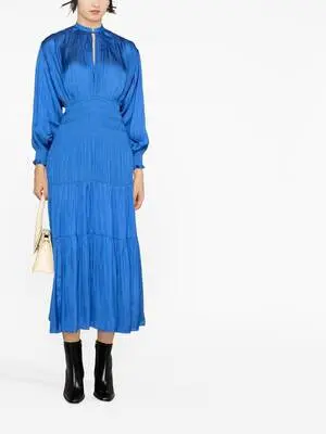 Maje Smocked Waist Mid-length Dress