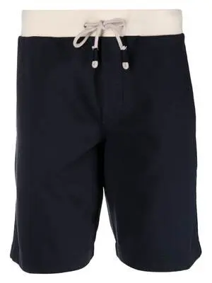 Orlebar Brown Cotton Drawstring Waistband Track Shorts - Blue