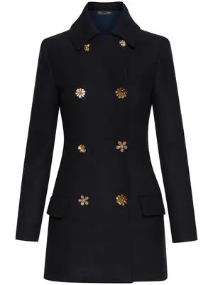 Oscar De La Renta Button-detail Blazer Dress