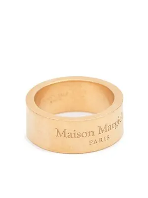 MAISON MARGIELA Logo-engraved Band Ring - Gold