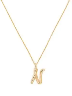 MISSOMA Curly Molten Initial Pendant Necklace - Gold