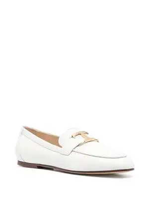 TOD'S T-logo Leather Loafers