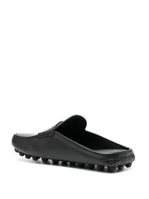 TOD'S Gommino Bubble Leather Mules - Black