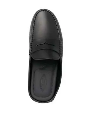 TOD'S Gommino Bubble Leather Mules - Black