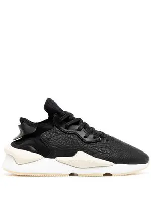 Y3 Kaiwa Leather Sneakers - Black