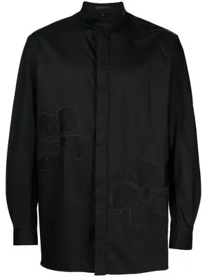 Shiatzy Chen Floral-embroidered Cotton Shirt