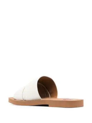 Chloé Woody Logo-embroidered Sandals