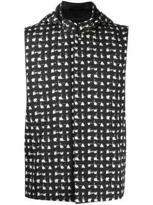 Shiatzy Chen Jacquard Hooded Gilet