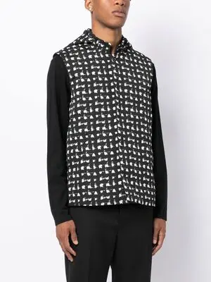 Shiatzy Chen Jacquard Hooded Gilet