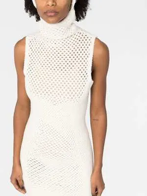 ISA BOULDER Map Crochet Minidress