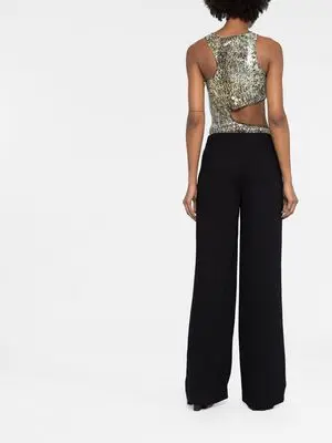 Stella McCartney High-waisted Flared Trousers - Black