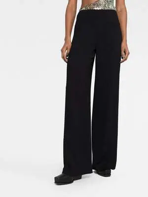 Stella McCartney High-waisted Flared Trousers - Black