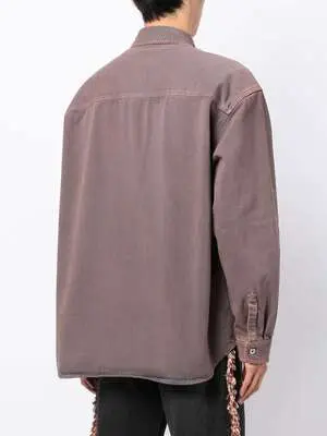 COUNTY OF MILAN Cross-motif Long-sleeved Shirt