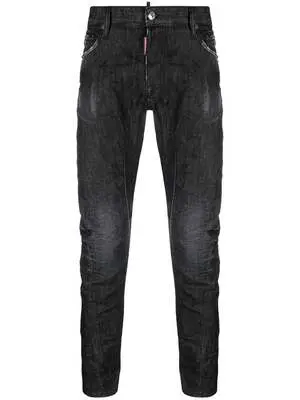Dsquared2 Slim-cut Washed Jeans - Black
