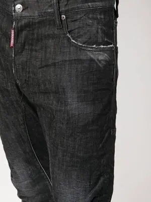 Dsquared2 Slim-cut Washed Jeans - Black
