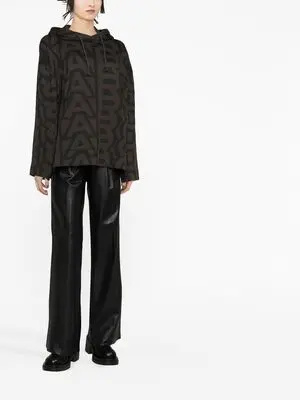 Marc Jacobs Monogram Oversized Hoodie - Black