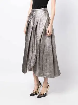 Shiatzy Chen Genisis Asymmetric Wrap Skirt
