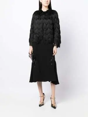 Shiatzy Chen Burning Fire Fringe Jacket