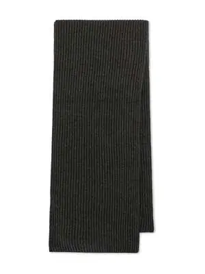 Dolce & Gabbana Logo-patch Wool Scarf - Grey