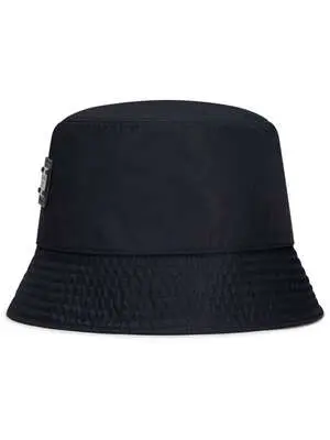 Dolce & Gabbana Logo-appliqué Bucket Hat - Blue