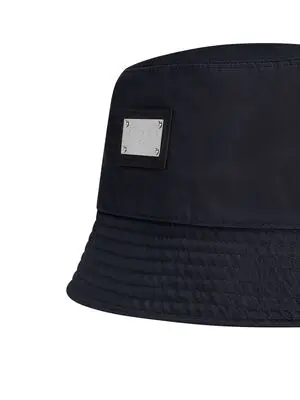 Dolce & Gabbana Logo-appliqué Bucket Hat - Blue
