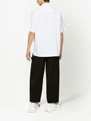 Dolce & Gabbana Logo-tag Cotton Bowling Shirt - White