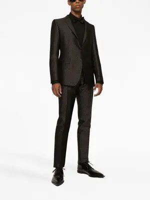 Dolce & Gabbana Martini-fit Jacquard Single-breasted Suit
