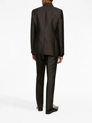Dolce & Gabbana Martini-fit Jacquard Single-breasted Suit