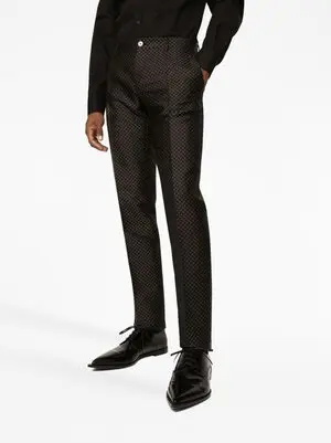 Dolce & Gabbana Martini-fit Jacquard Single-breasted Suit