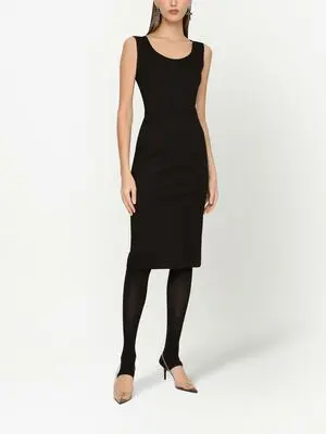 Dolce & Gabbana Milano-rib Sleeveless Midi Dress