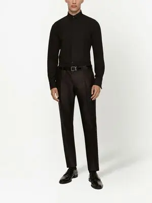 Dolce & Gabbana Gold-fit Cotton Tuxedo Shirt