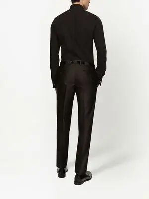 Dolce & Gabbana Gold-fit Cotton Tuxedo Shirt