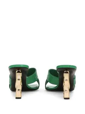 Dolce & Gabbana 3.5 75mm Leather Sandals - Green