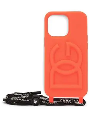 Dolce & Gabbana Logo-embossed Iphone 13 Pro Case - Orange