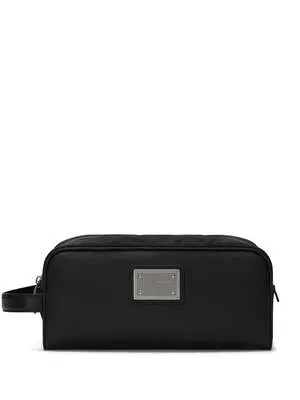 Dolce & Gabbana Leather Toiletry Bag - Black