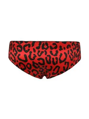 Dolce & Gabbana Leopard-print Briefs - Red