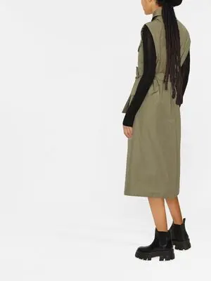 Brunello Cucinelli Belted-waist Sleeveless Coat