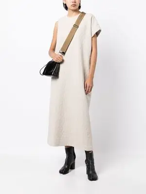 UMA WANG Asymmetric Quilted T-shirt Dress