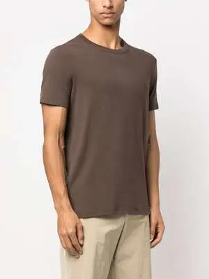 TOM FORD Solid-color Crew-neck T-shirt - Brown