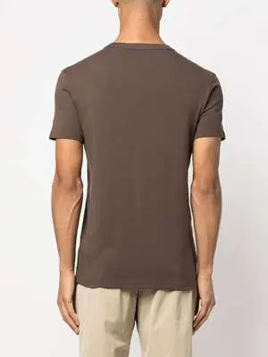 TOM FORD Solid-color Crew-neck T-shirt - Brown